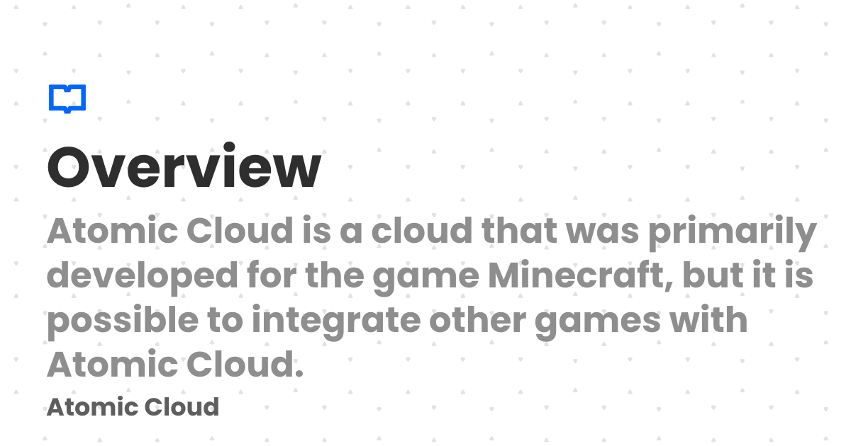 Overview Atomic Cloud